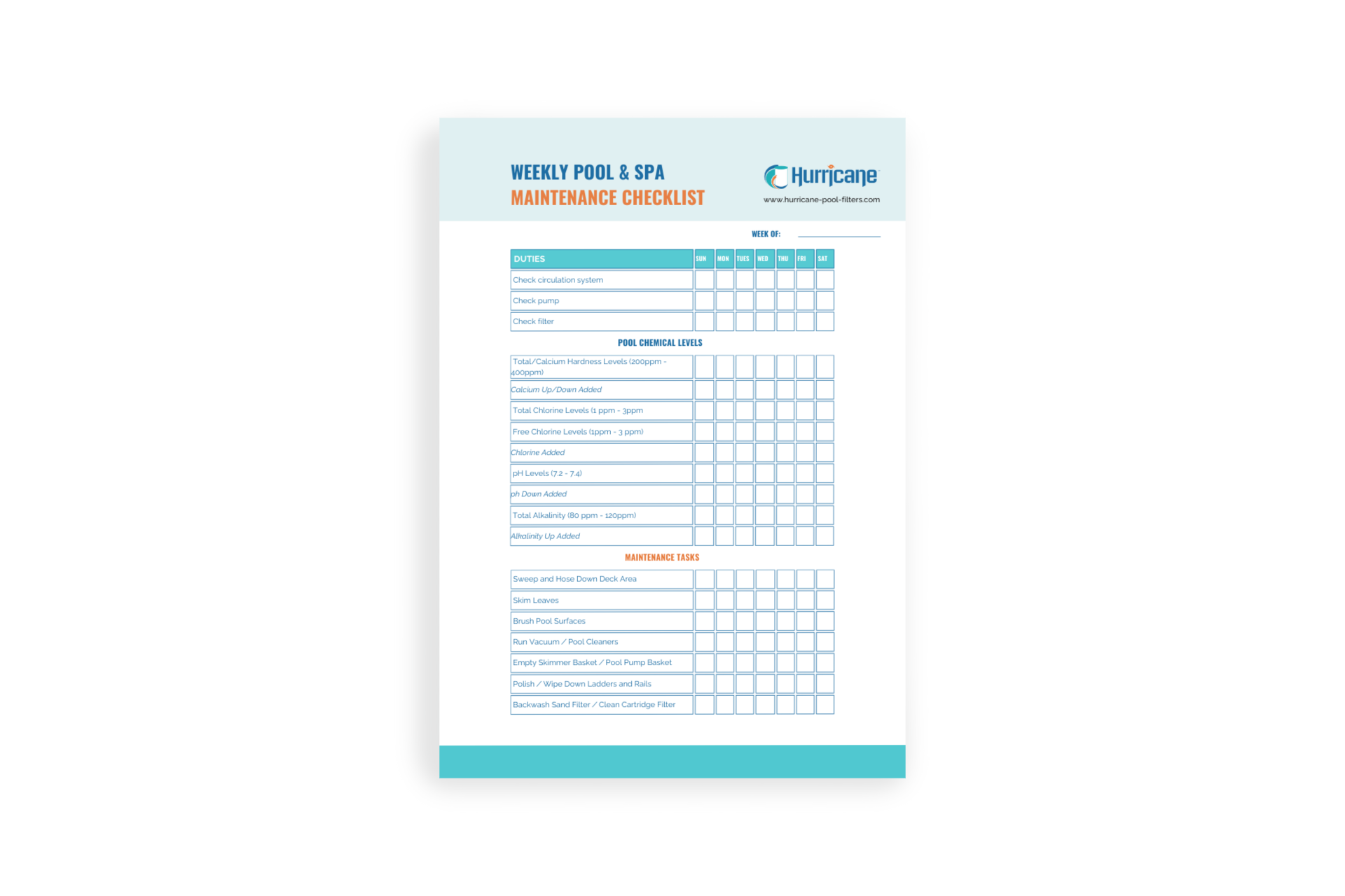 How to Create a Maintenance Schedule for Your Pool or Hot Tub ...